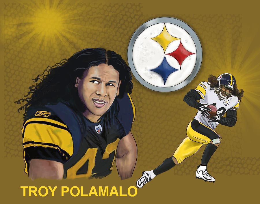 Troy Polamalo Pittsburgh Steelers Cross Stitch Pattern***l@@k***buyers ...